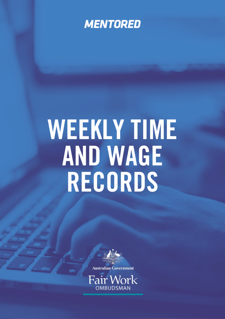 Weekly Time and Wage Records - Mentored